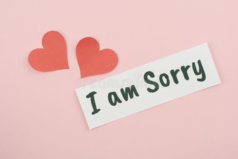 I`m Sorry Text Concept Write on Paper Stock Image - Image of sign ...