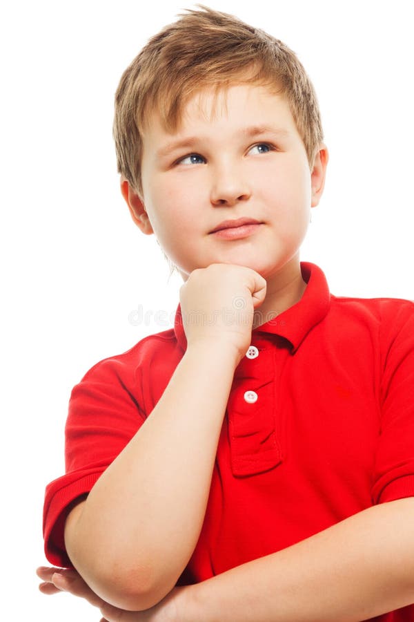 Boy Thinking stock image. Image of brown, children, minority - 345523