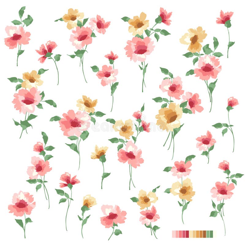 I Made a Beautiful Flower with a Vector, Stock Vector - Illustration of ...