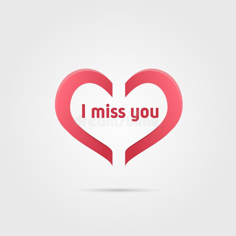 I miss you stock vector. Illustration of single, creative - 37703159