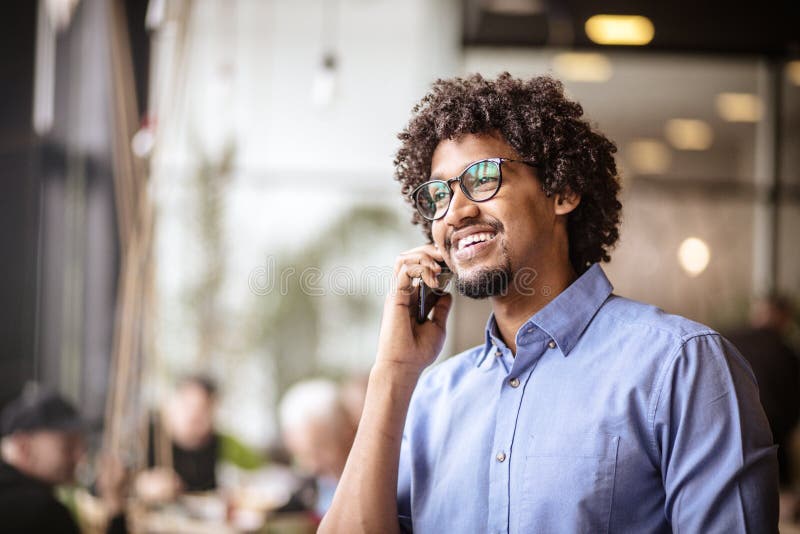 I Never Decline a Good Business Call Stock Photo - Image of cheerful ...
