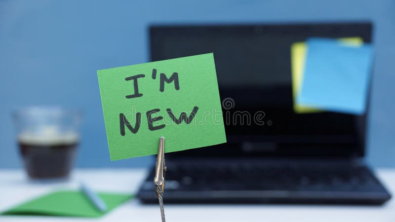 I am new stock image. Image of amateur, badge, beginner - 42367889