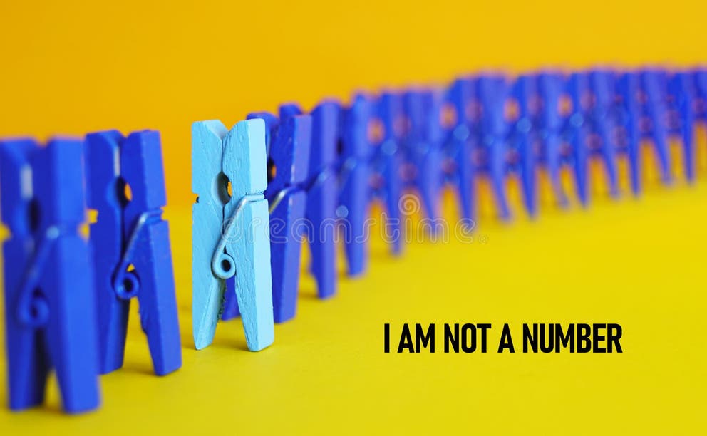 I am Not a Number is Shown Using the Text. Difference, Individuality ...
