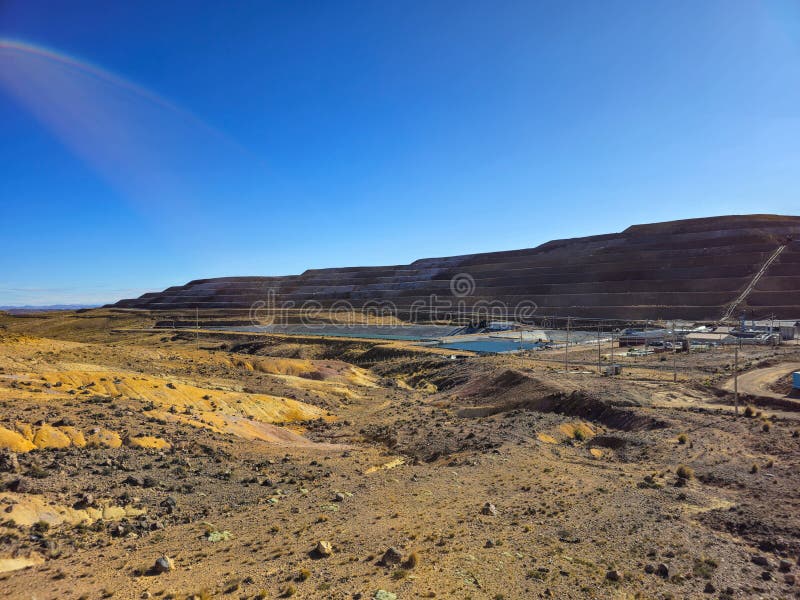 I Open Pit Mine Leaching Pad Stock Image - Image of geotechnical ...