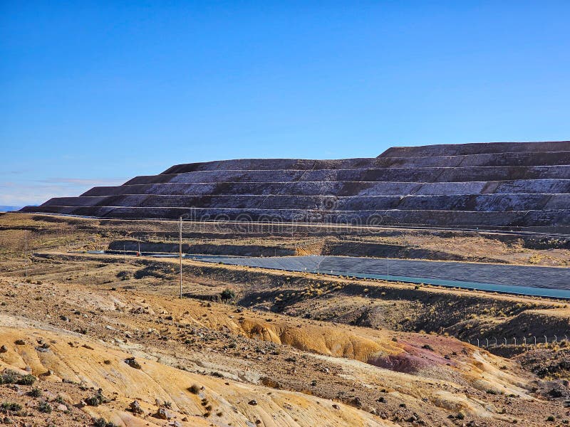 I Open Pit Mine Leaching Pad Stock Photo - Image of geotextile, geogrid ...