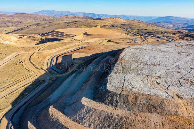 I Open Pit Mine Leaching Pad Stock Photo - Image of hydrometallurgy ...