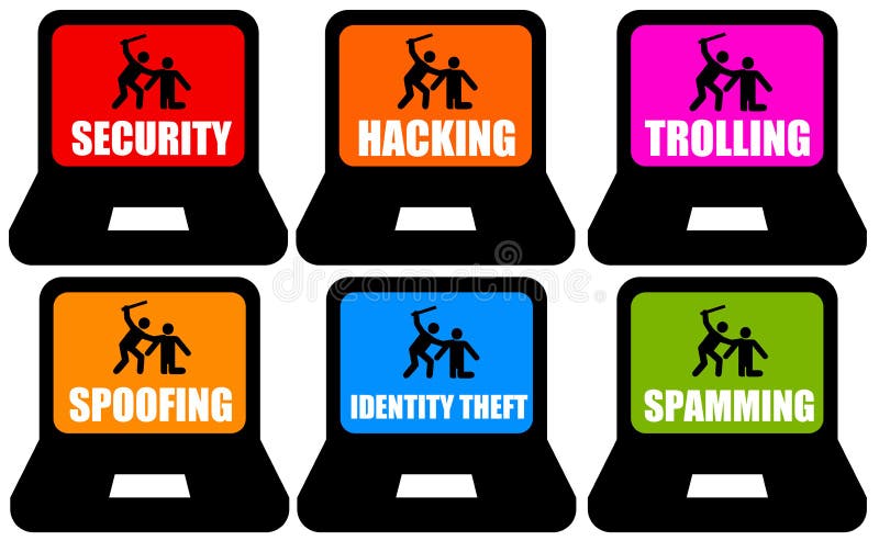 I pericoli del Internet illustrazione di stock. Illustrazione di ...