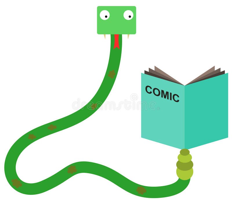 I read comics stock illustration. Illustration of comic - 36397985