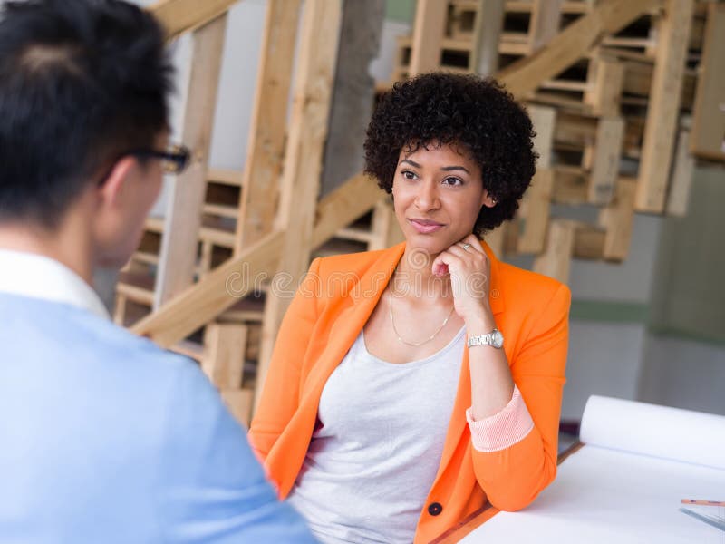 I am Ready To Answer Your Questions Stock Photo - Image of sitting ...