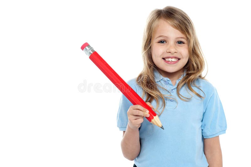 I am Ready To Do My Assignment Stock Image - Image of cheerful, elegant ...