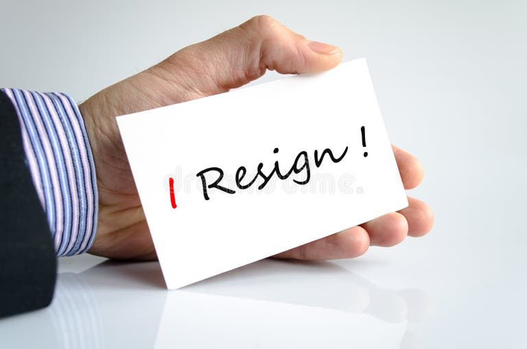 I Resign Concept stock image. Image of quitting, single - 90442593