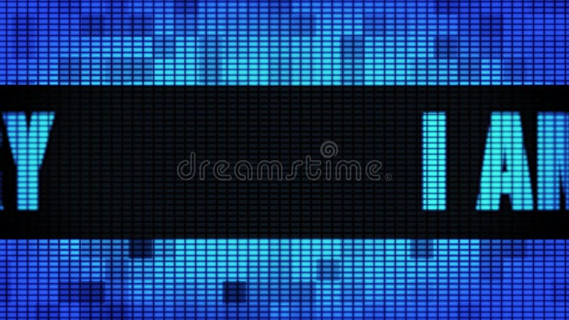 I am Sorry Front Text Scrolling Led Wall Pannel Display Sign Board ...