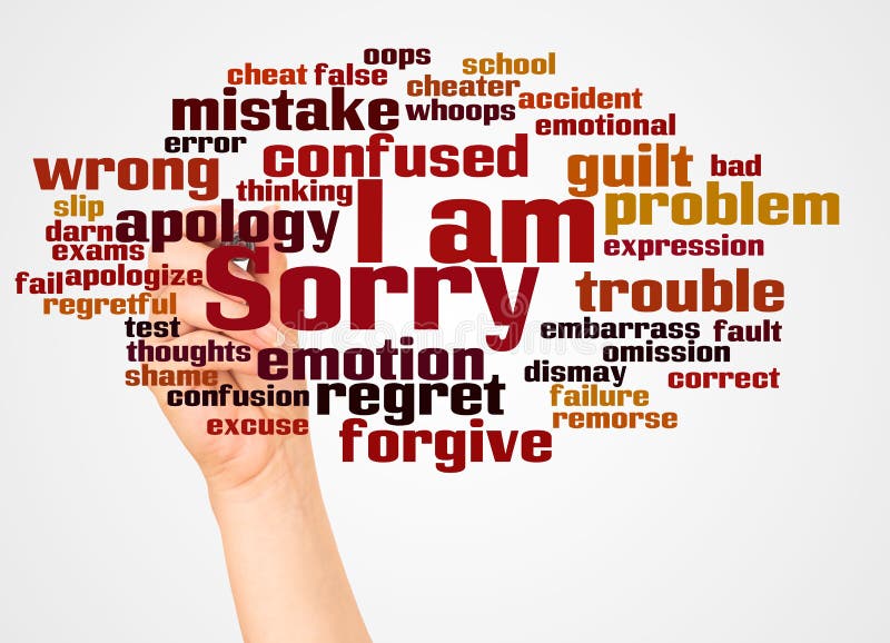 Sad Owl and Sorry Word Handwritten with Elegant Calligraphic Font ...