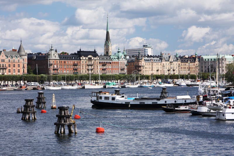 I Stadens Centrum Stockholm Fotografering för Bildbyråer - Bild av ...