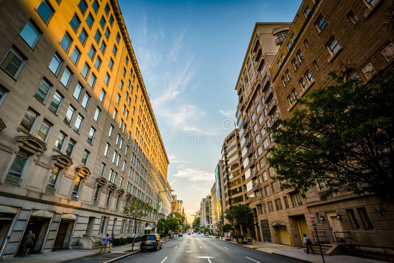 I Street, in Downtown Washington, DC. Editorial Stock Photo - Image of ...