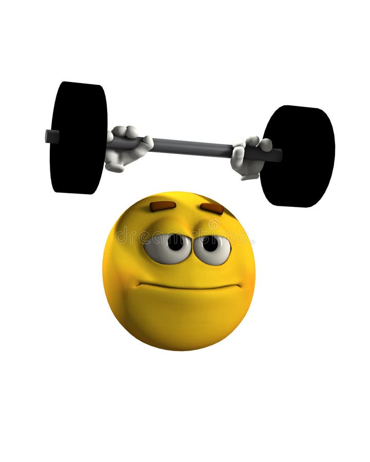 Strong smiley stock illustration. Illustration of heavy - 15823531