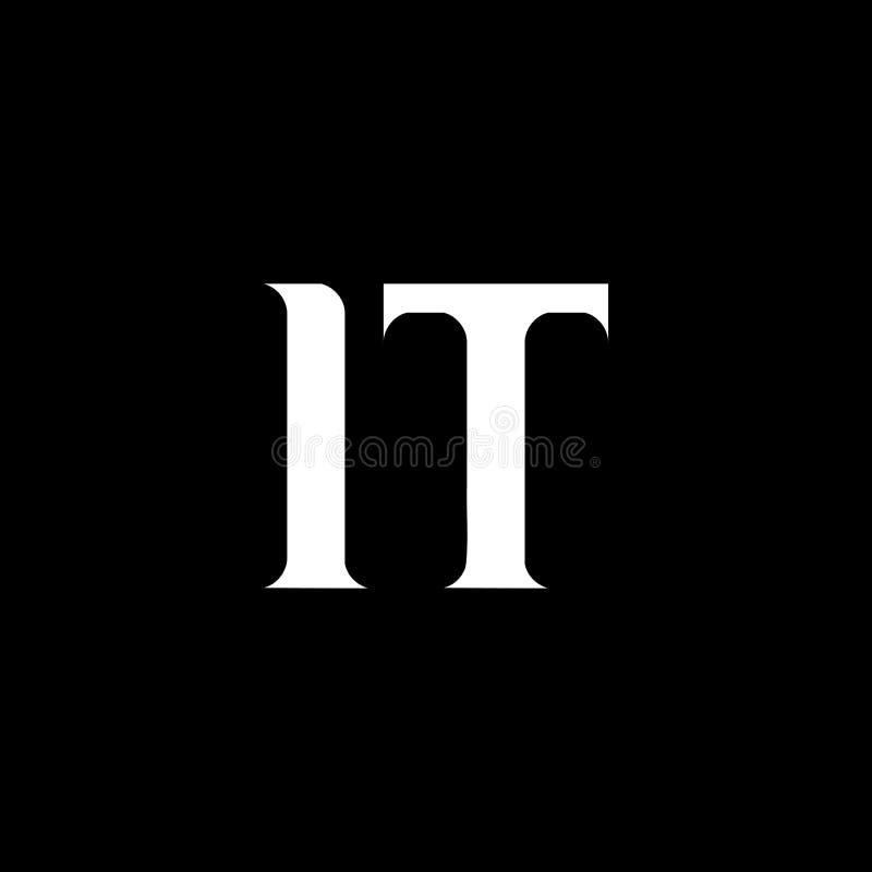 It I T Letter Logo Design. Initial Letter it Uppercase Monogram Logo ...