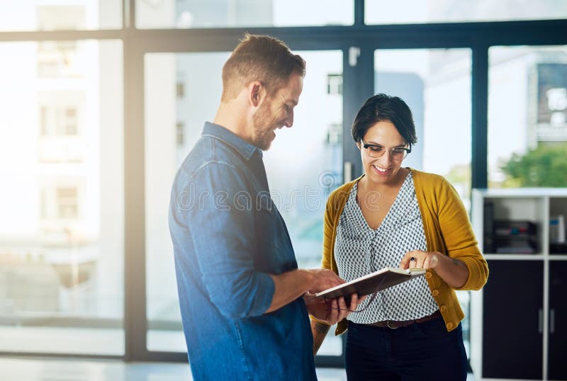 I Think we Could Work Best with these Ideas. Colleagues Having a ...