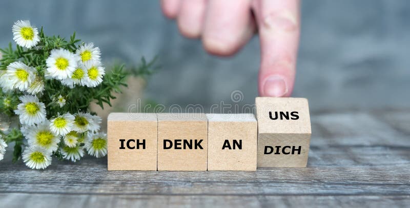 (i Think about You) To Ich Denk an Uns (i Think about Us). Stock Photo ...