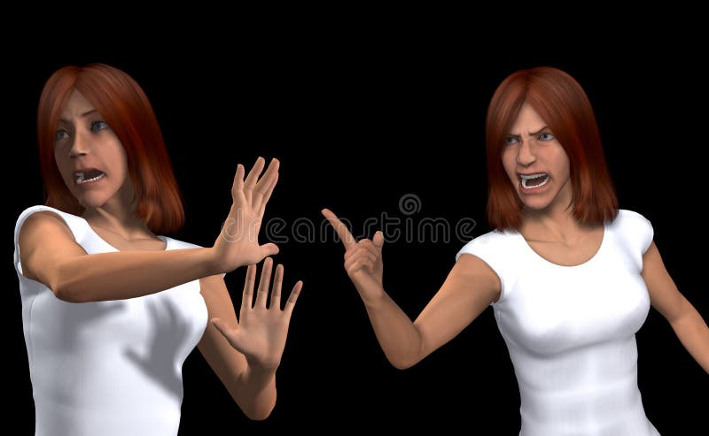 I am Very angry with You stock illustration. Illustration of anger ...