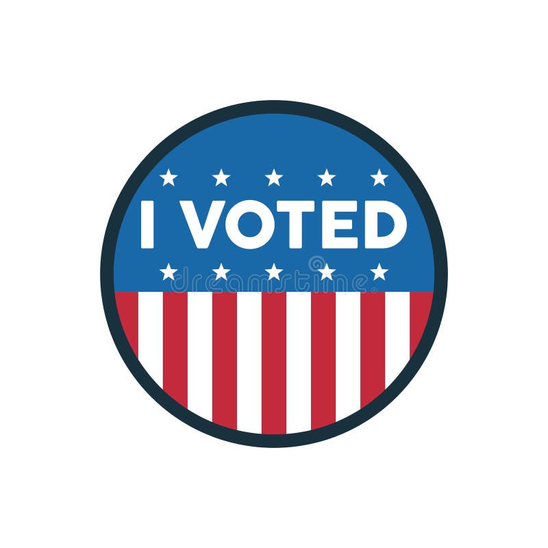 Voted stamp stock vector. Illustration of elected, patriot - 16750340