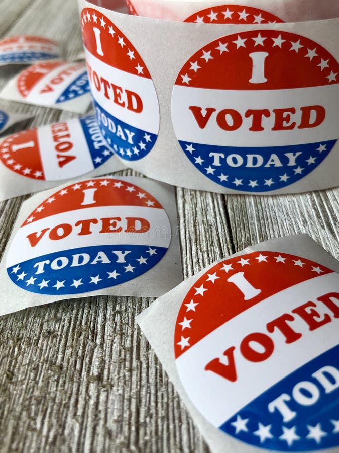 I voted stickers stock photo. Image of voter, president - 200240754