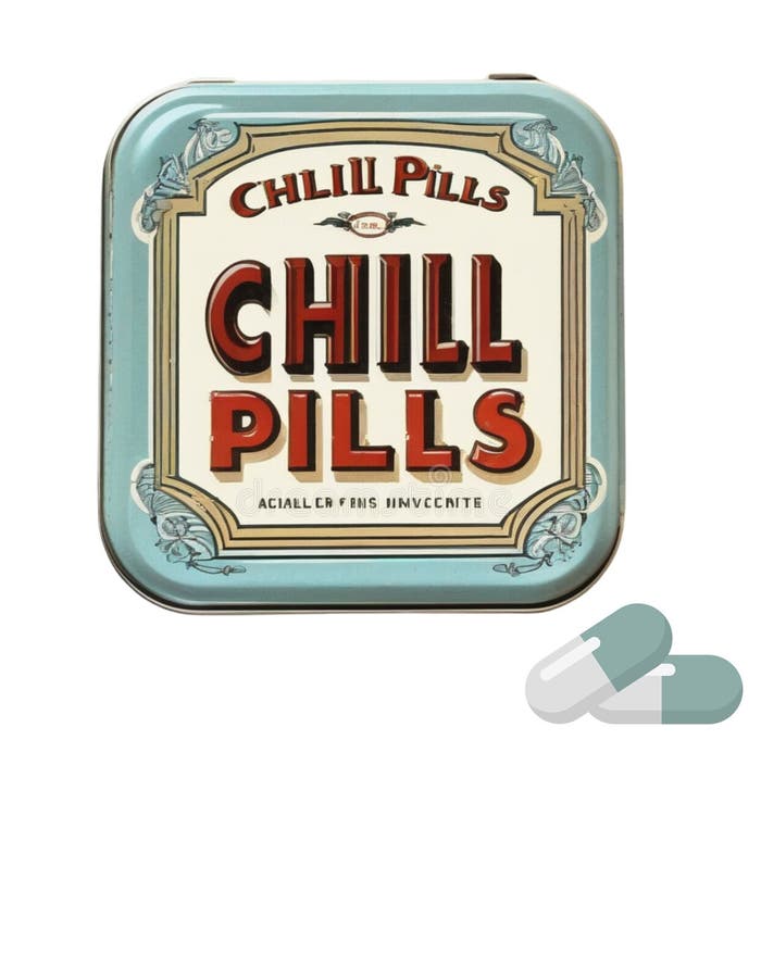 Relax , Calm Down Take a Chill Pill Conceptual Image Prescription Drug ...
