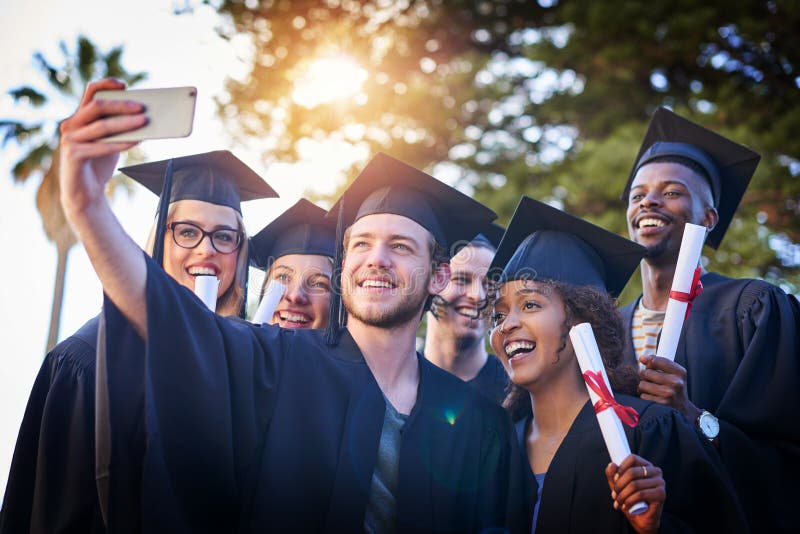 Getting a Group Photo of Everyone. Students on Graduation Day from ...