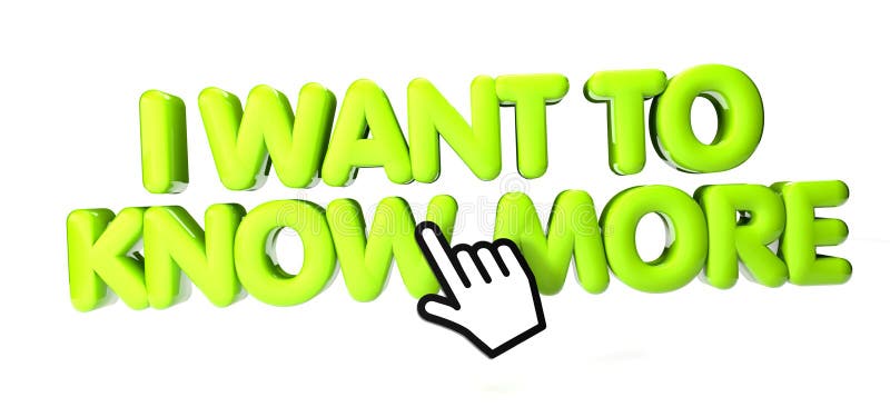 I want to know more stock illustration. Illustration of concept - 51793816