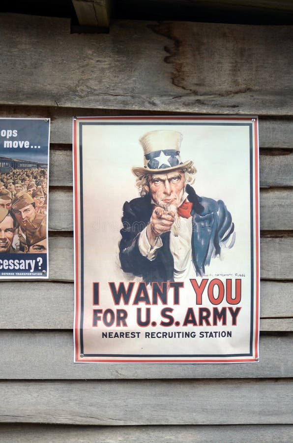 I Want You Poster First World War Editorial Stock Photo - Image of ...