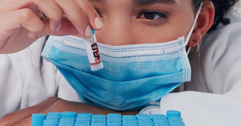 I Will Have To Test these Again. a Young Scientist Working with Medical ...