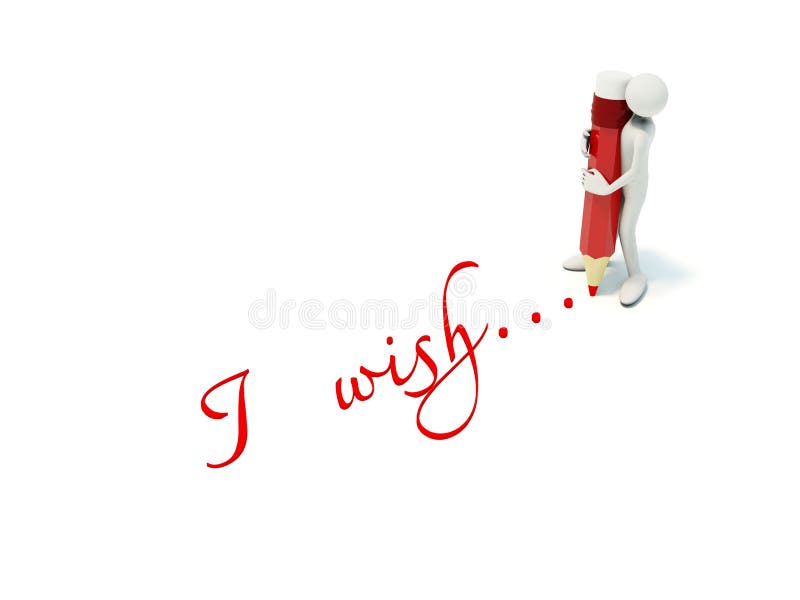 I wish stock illustration. Illustration of feeling, supplies - 12690466