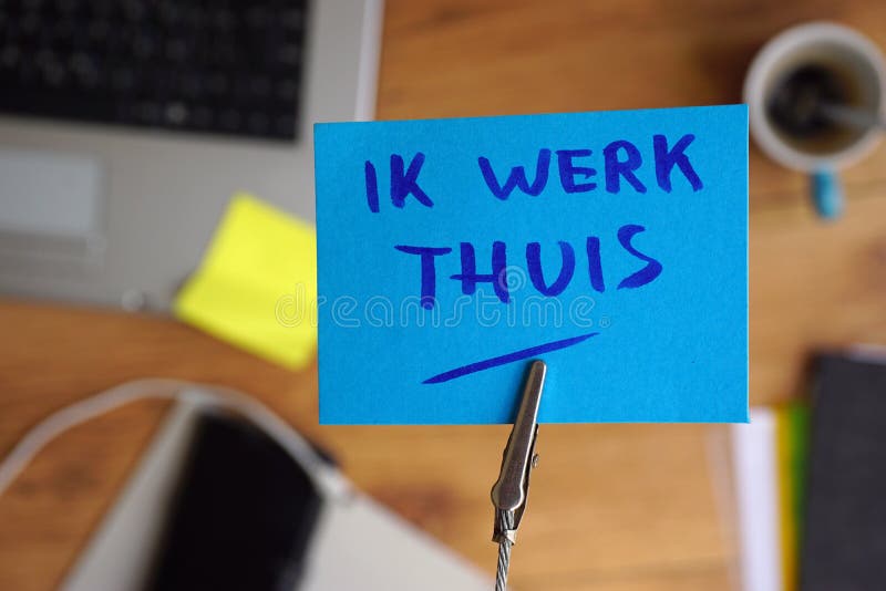 I work at home written stock photo. Image of positive - 182852056