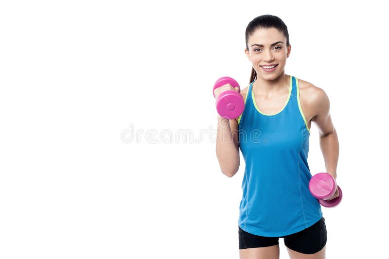 I am Workout with Dumbbells Regularly. Stock Photo - Image of athletic ...