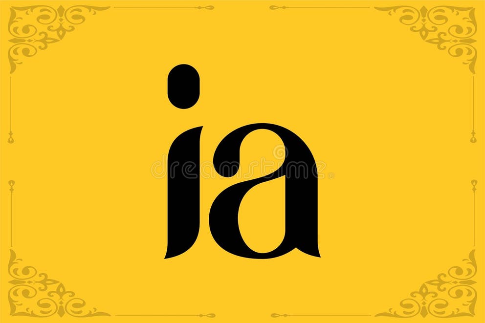 IA abstract luxury logo stock vector. Illustration of luxury - 362197575