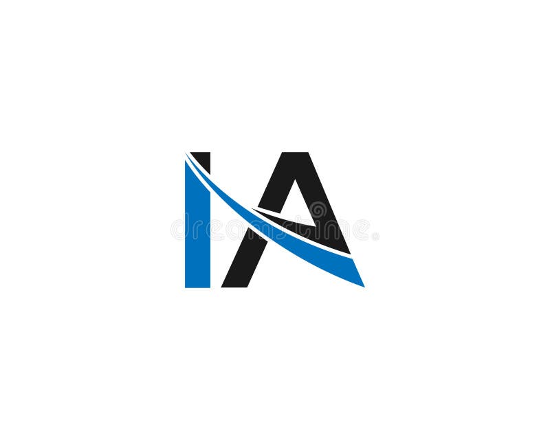 IA Alphabet Letter Icon Logo Design Stock Vector - Illustration of ...