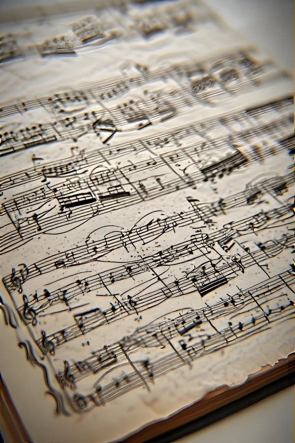 Spiral Musical Notes on White Background Stock Illustration ...