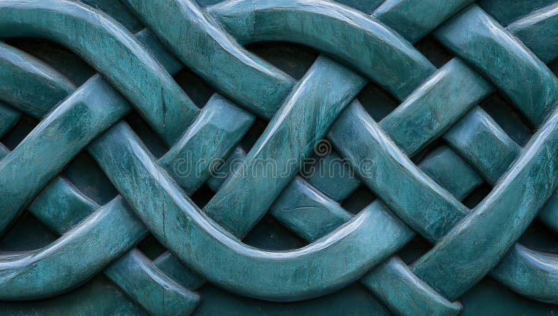 An IA-generated Celtic Motif, Based on the Triskell Pattern in the Back ...