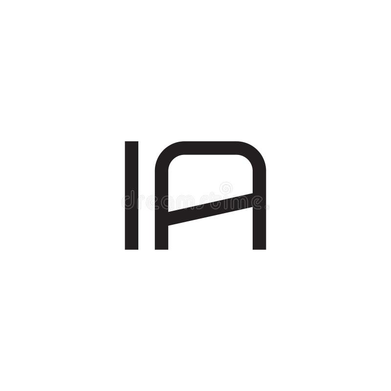 Ia Initial Letter Vector Logo Icon Stock Vector - Illustration of mark ...