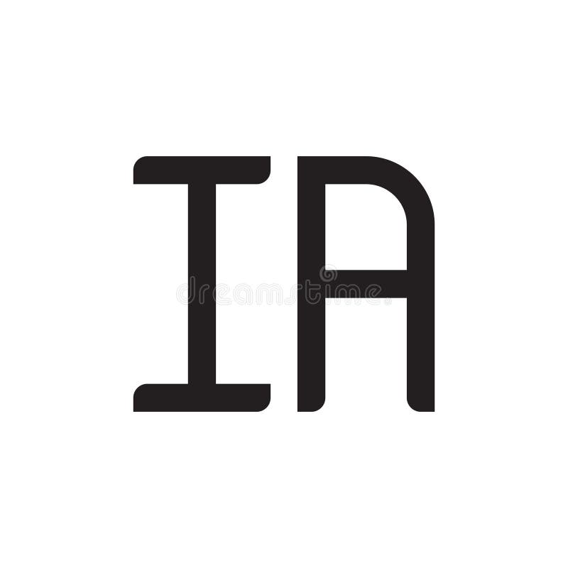 Ia Initial Letter Vector Logo Icon Stock Vector - Illustration of ...