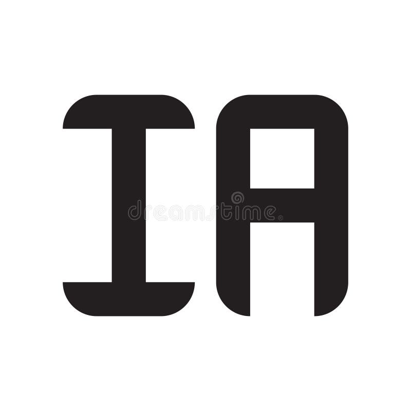 Ia Initial Letter Vector Logo Icon Stock Vector - Illustration of ...