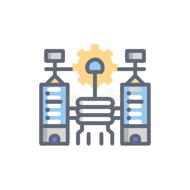 IaaS Icon for Cloud Infrastructure Services Stock Image - Illustration ...