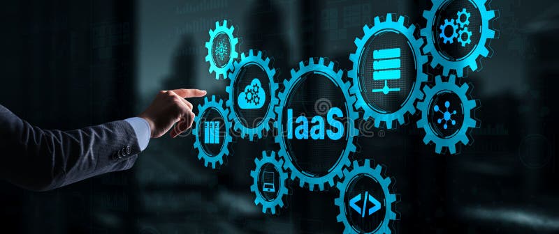 IaaS Infrastructure As a Service Cloud Computing Service Model. Stock ...