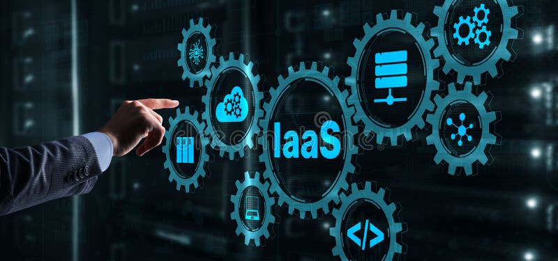 IaaS - Infrastructure As a Service. Cloud Technology. Cloud Storage ...