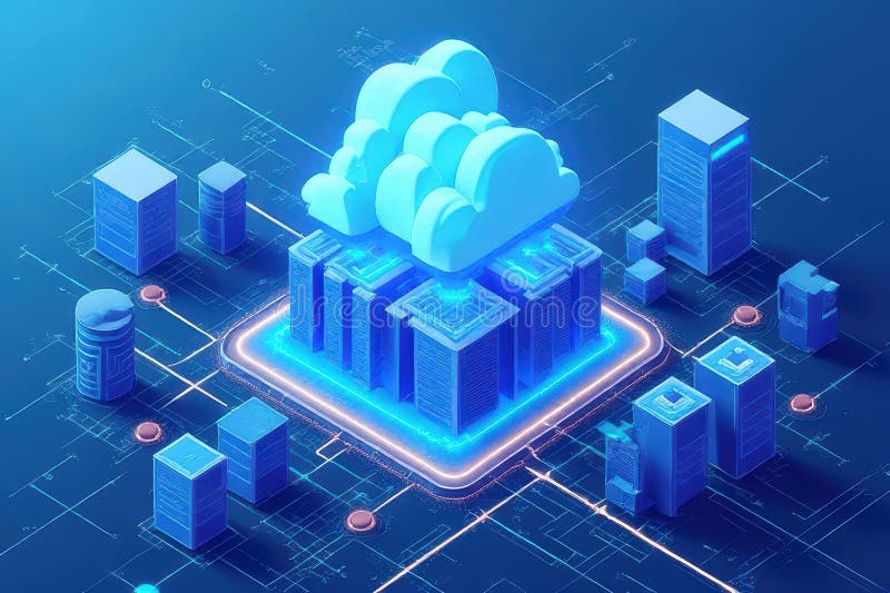 IaaS Infrastructure Overview Stock Illustration - Illustration of ...