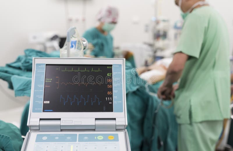 Iabp Used after Open Heart Surgery Stock Image - Image of pulse ...