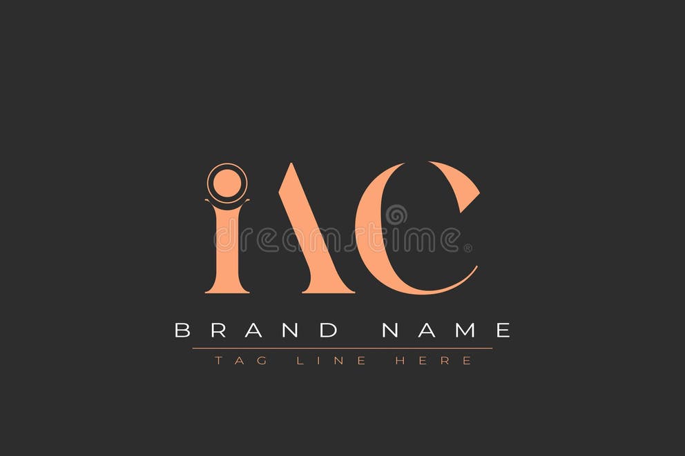 IAC Abstract Letter Logo Design Stock Vector - Illustration of letter ...
