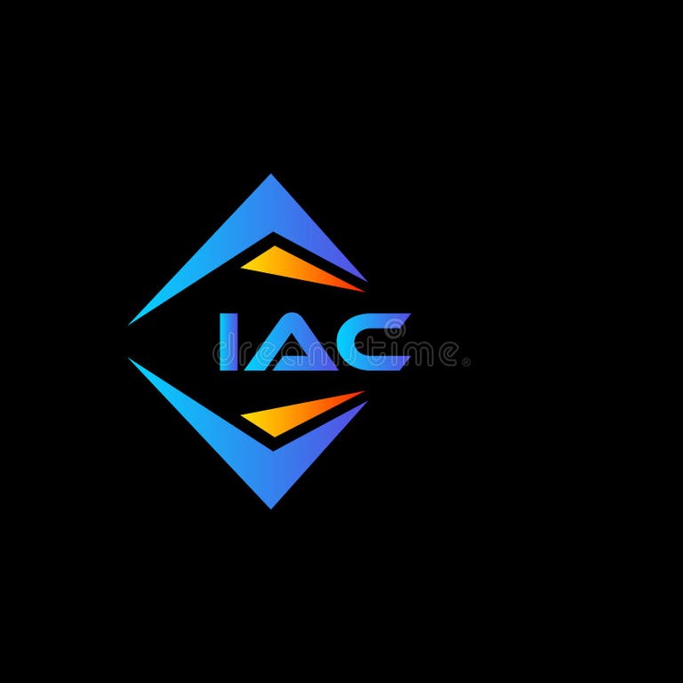IAC Abstract Technology Logo Design on Black Background. IAC Creative ...