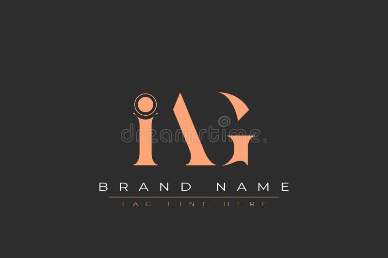 IAG Abstract Letter Logo Design Stock Vector - Illustration of business ...