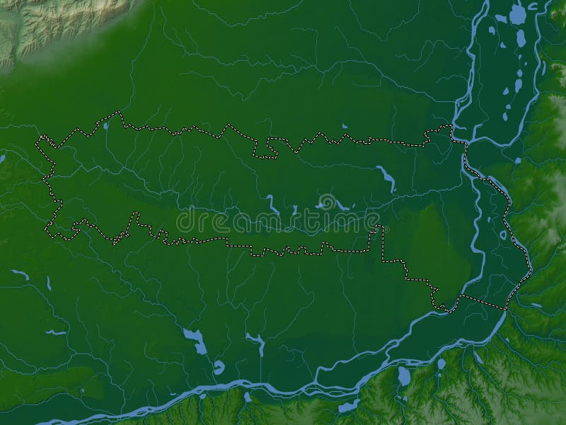 Ialomita, Romania. Physical. No Legend Stock Illustration - Illustration of dridu, jilavele ...